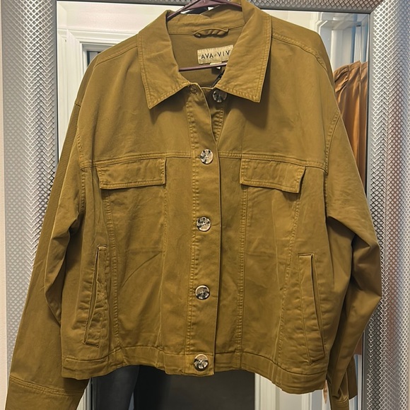 Ava & Viv | Jackets & Coats | X 2x Nwt Olive Jacket Reg 45 | Poshmark